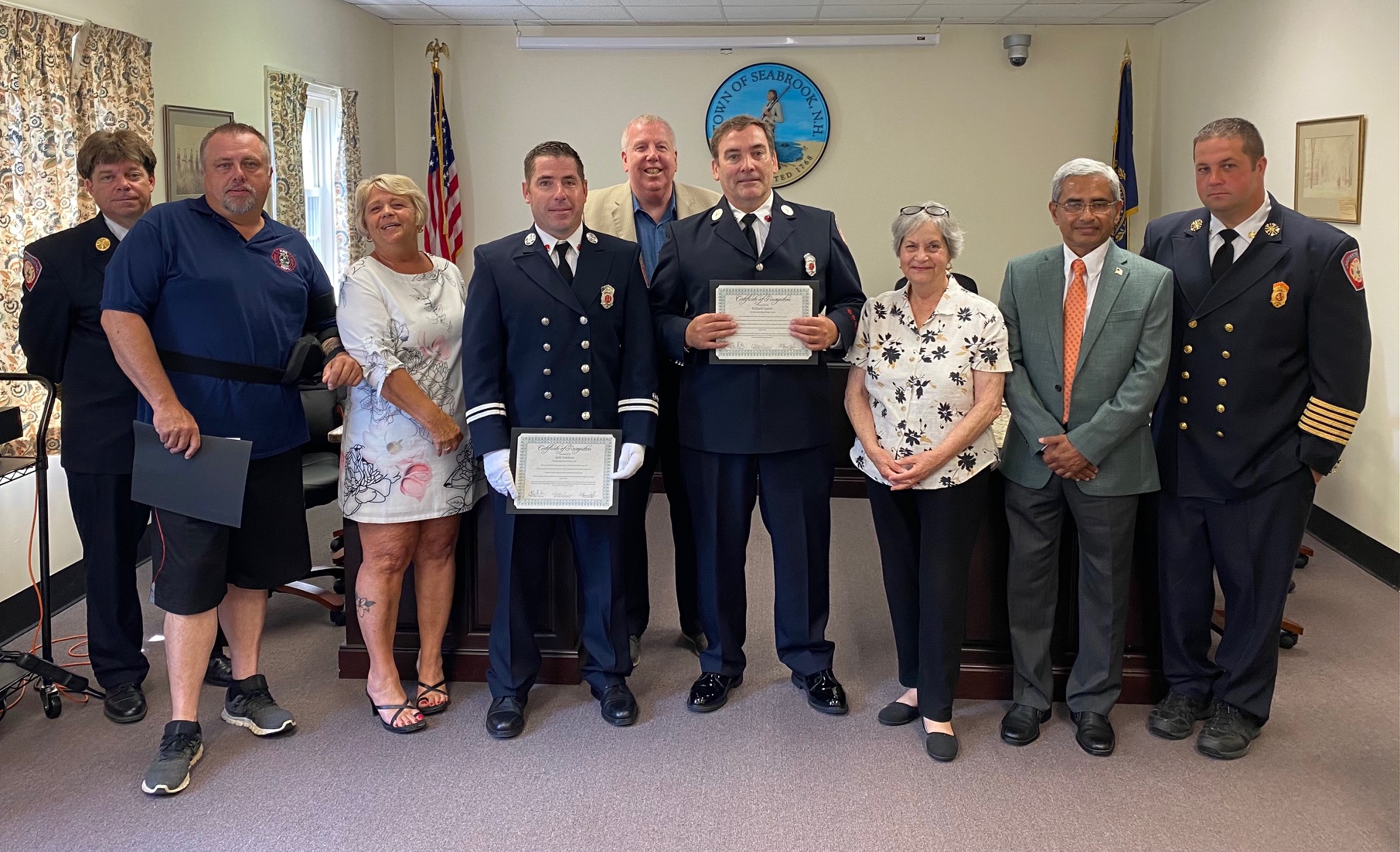 Seabrook Firefighters Recognized | Bill Manzi.com